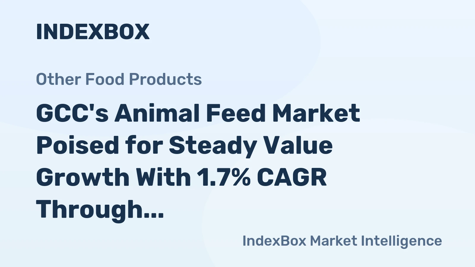 GCC's Animal Feed Market Poised for Steady Value Growth With 1.7% CAGR Through 2035