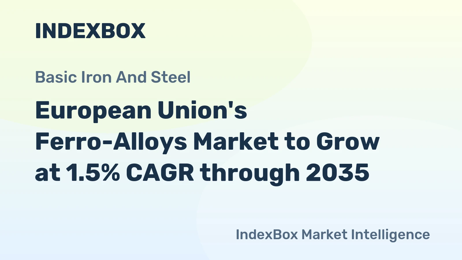 European Union's Ferro-Alloys Market to Grow at 1.5% CAGR through 2035