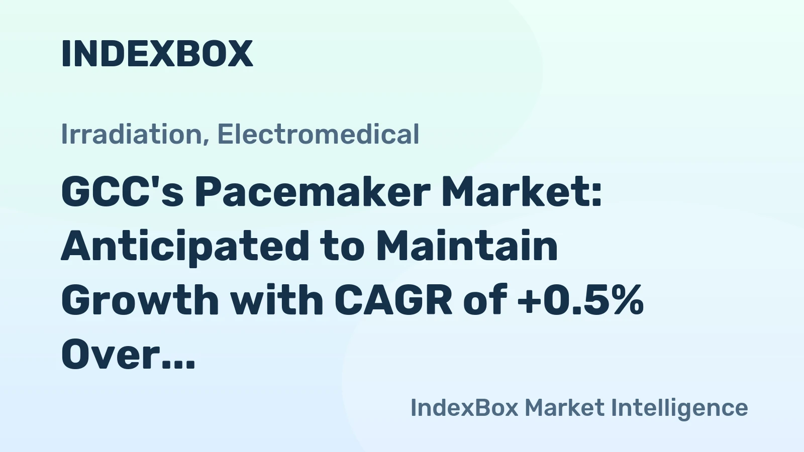 GCC's Pacemaker Market: Anticipated to Maintain Growth with CAGR of +0.5% Over Next Decade