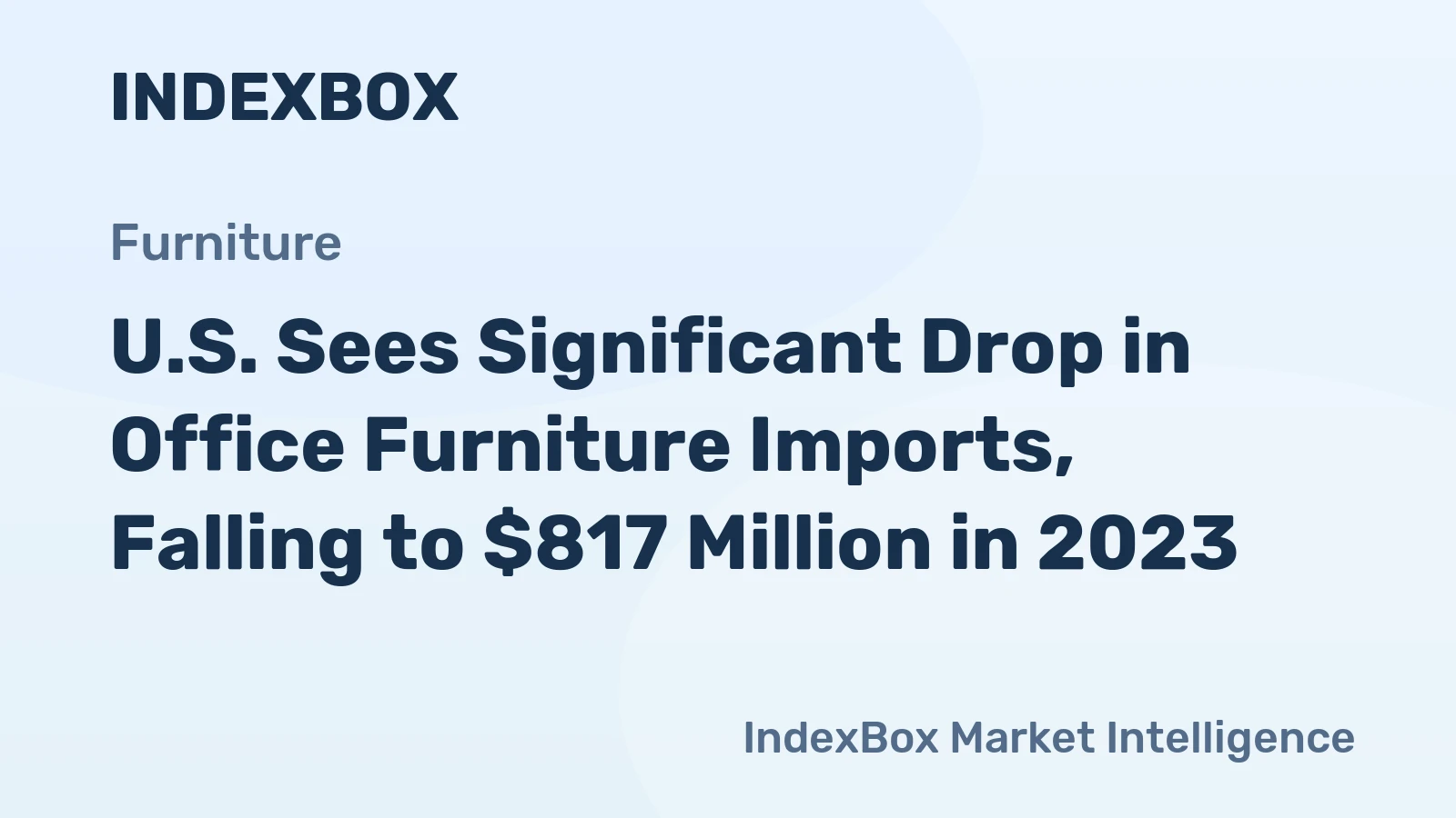U.S. Sees Significant Drop in Office Furniture Imports, Falling to $817 Million in 2023