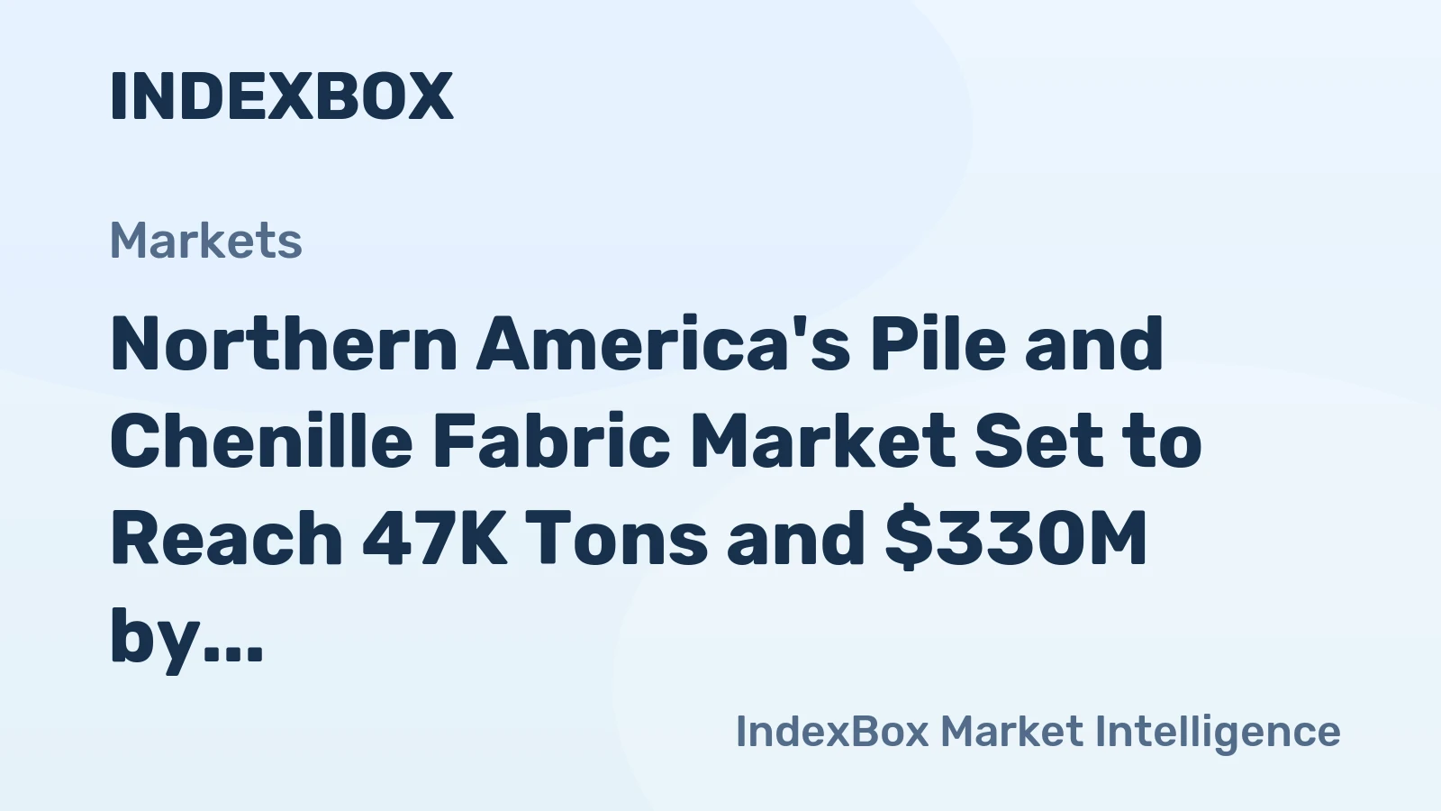 Northern America's Pile and Chenille Fabric Market Set to Reach 47K Tons and $330M by 2035