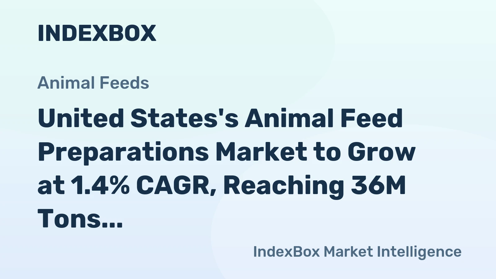 United States's Animal Feed Preparations Market to Grow at 1.4% CAGR, Reaching 36M Tons by 2035