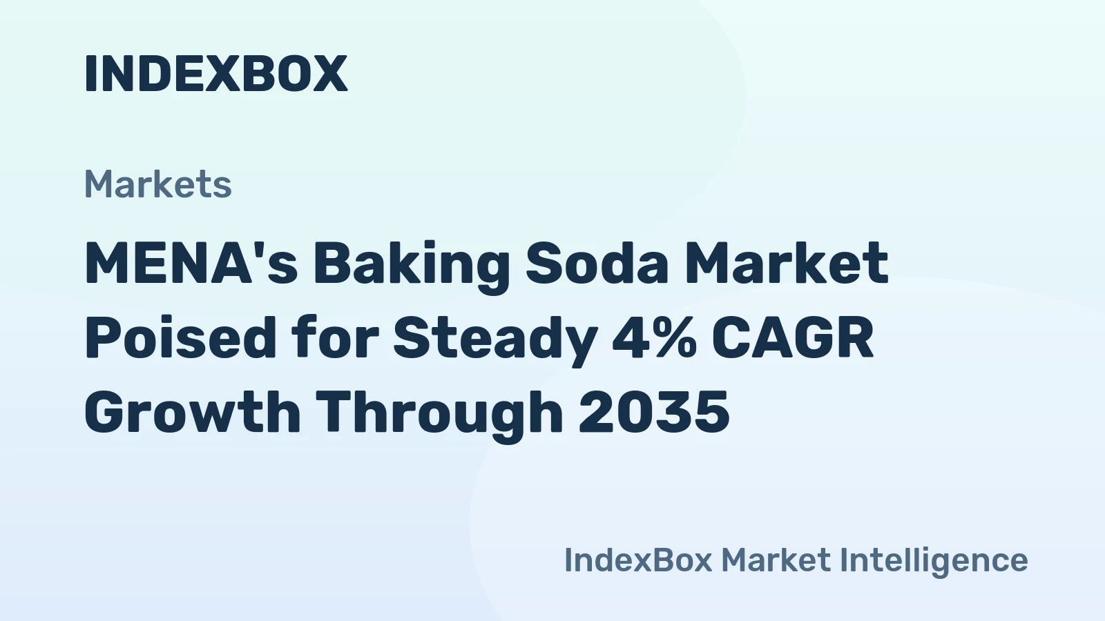 MENA's Baking Soda Market Poised for Steady 4% CAGR Growth Through 2035