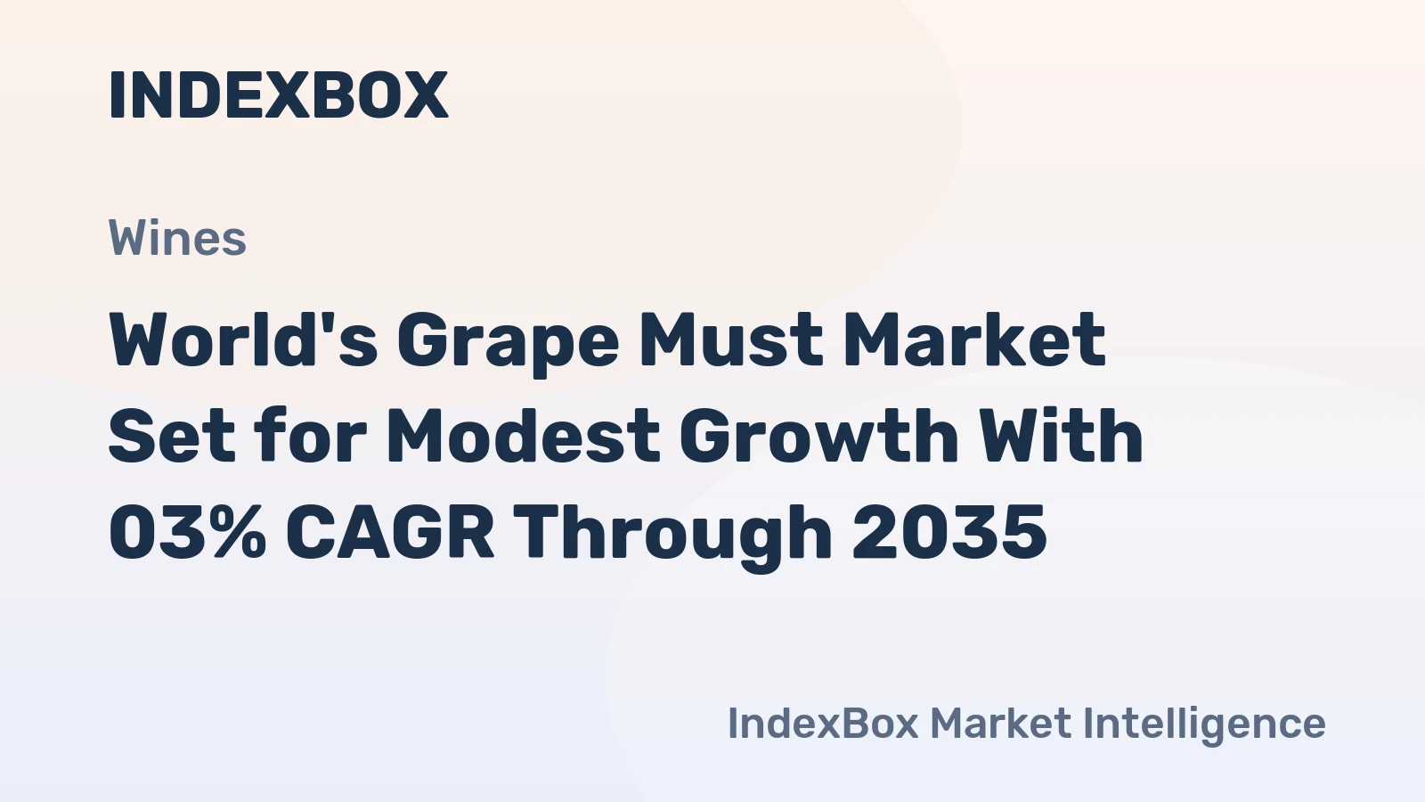 World's Grape Must Market Set for Modest Growth With 03% CAGR Through 2035