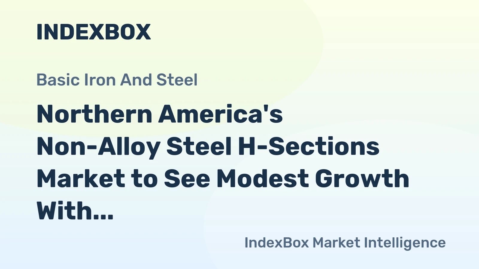 Northern America's Non-Alloy Steel H-Sections Market to See Modest Growth With a 0.6% Volume CAGR Through 2035