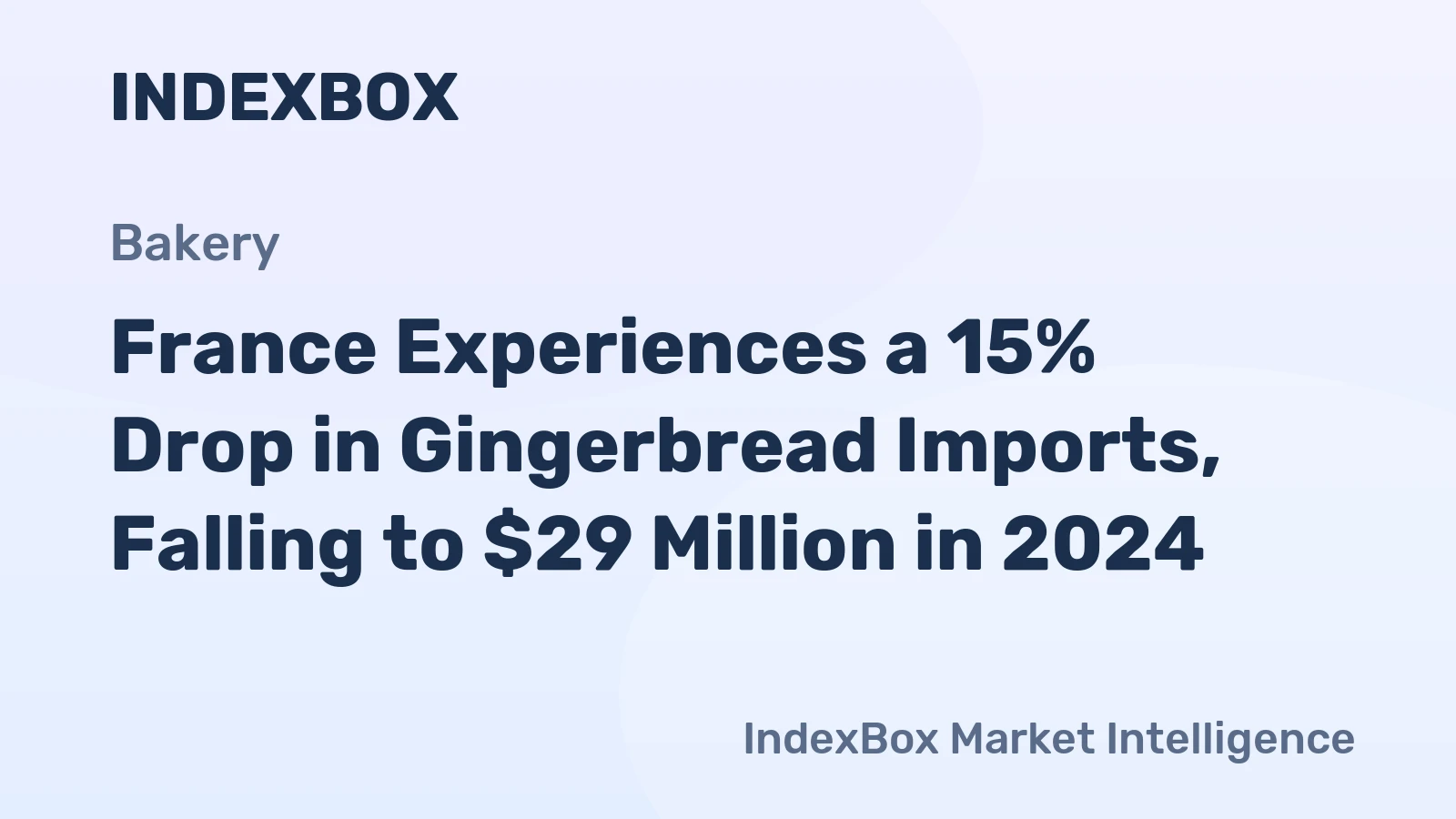 France Experiences a 15% Drop in Gingerbread Imports, Falling to $29 Million in 2024