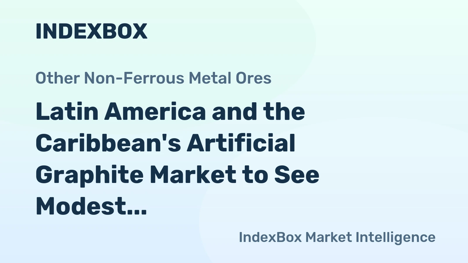Latin America and the Caribbean's Artificial Graphite Market to See Modest Growth With +0.8% CAGR Through 2035