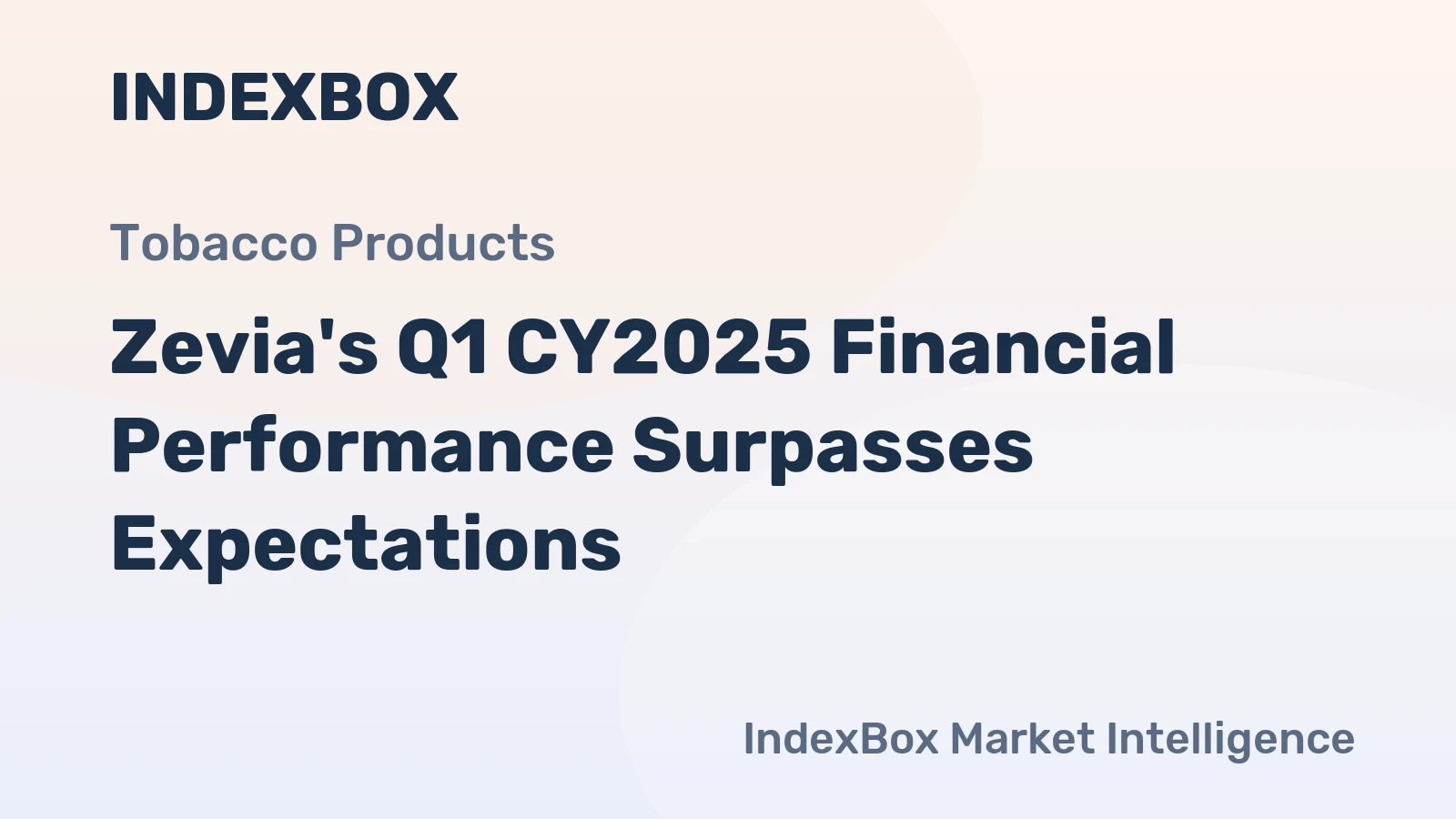 Zevia's Q1 CY2025 Financial Performance Surpasses Expectations