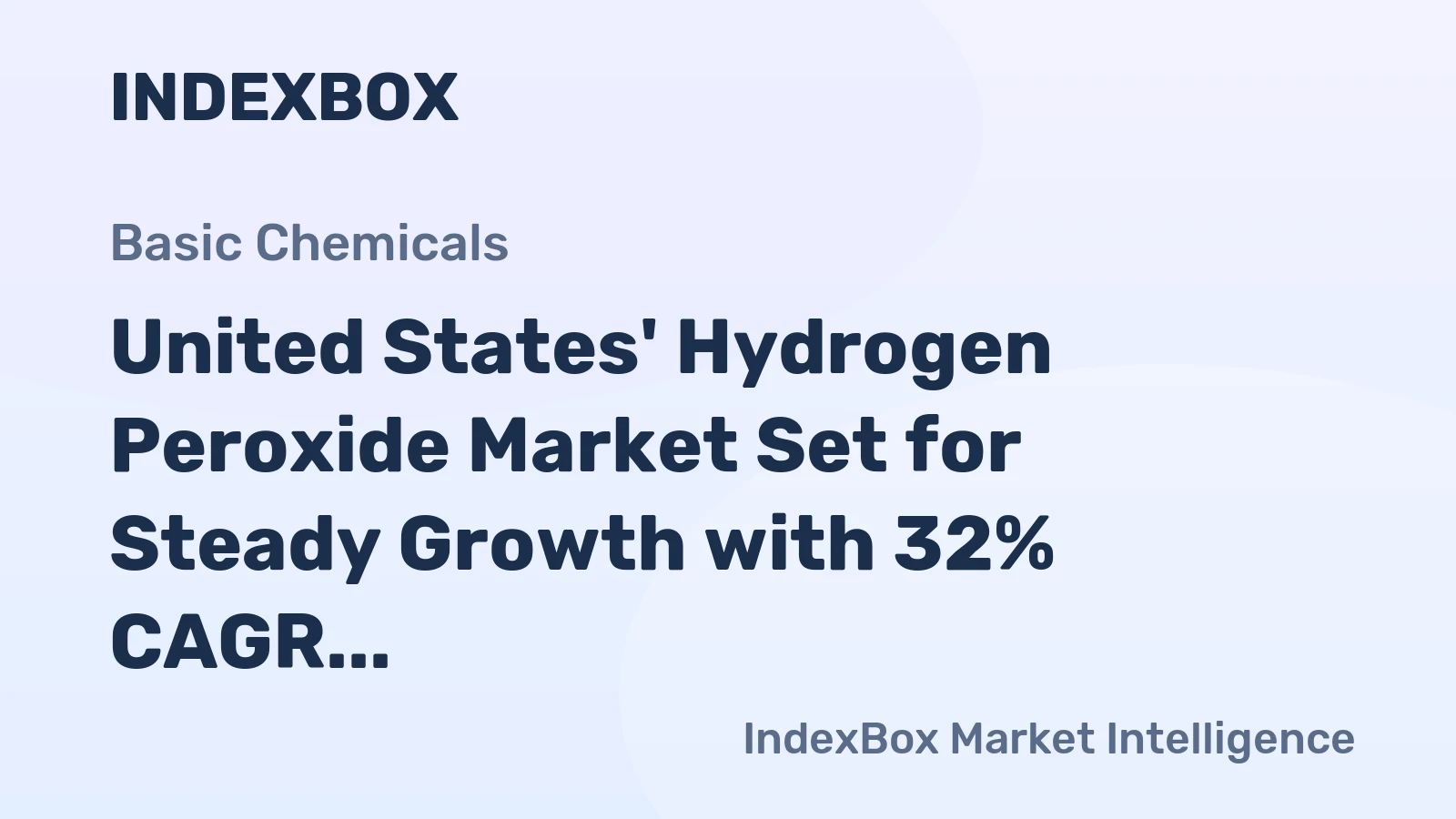United States' Hydrogen Peroxide Market Set for Steady Growth with 32% CAGR in Value Through 2035