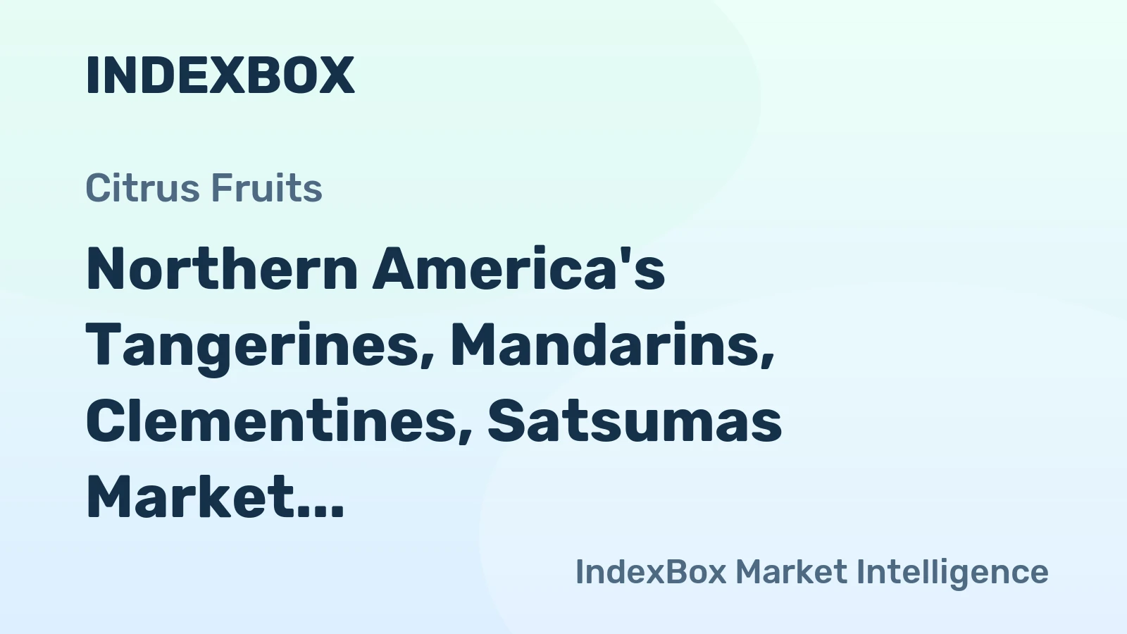 Northern America's Tangerines, Mandarins, Clementines, Satsumas Market to Grow at +1.6% CAGR from 2024 to 2035