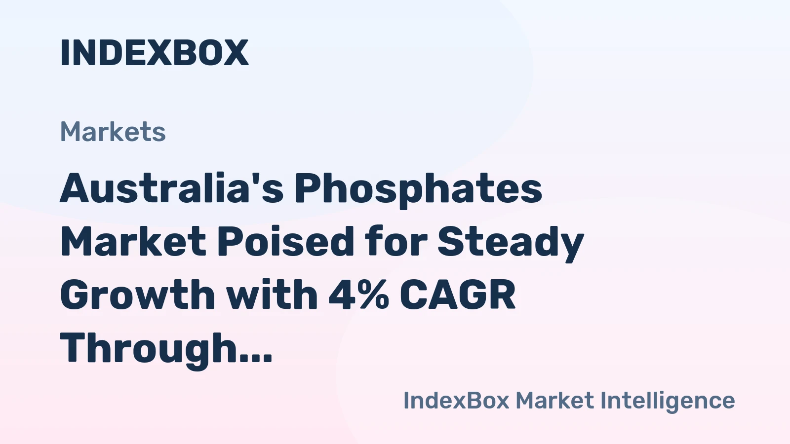 Australia's Phosphates Market Poised for Steady Growth with 4% CAGR Through 2035