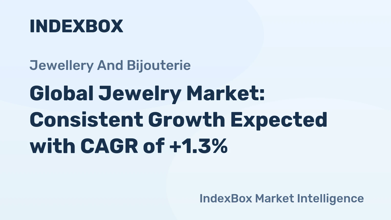 Global Jewelry Market: Consistent Growth Expected with CAGR of +1.3%