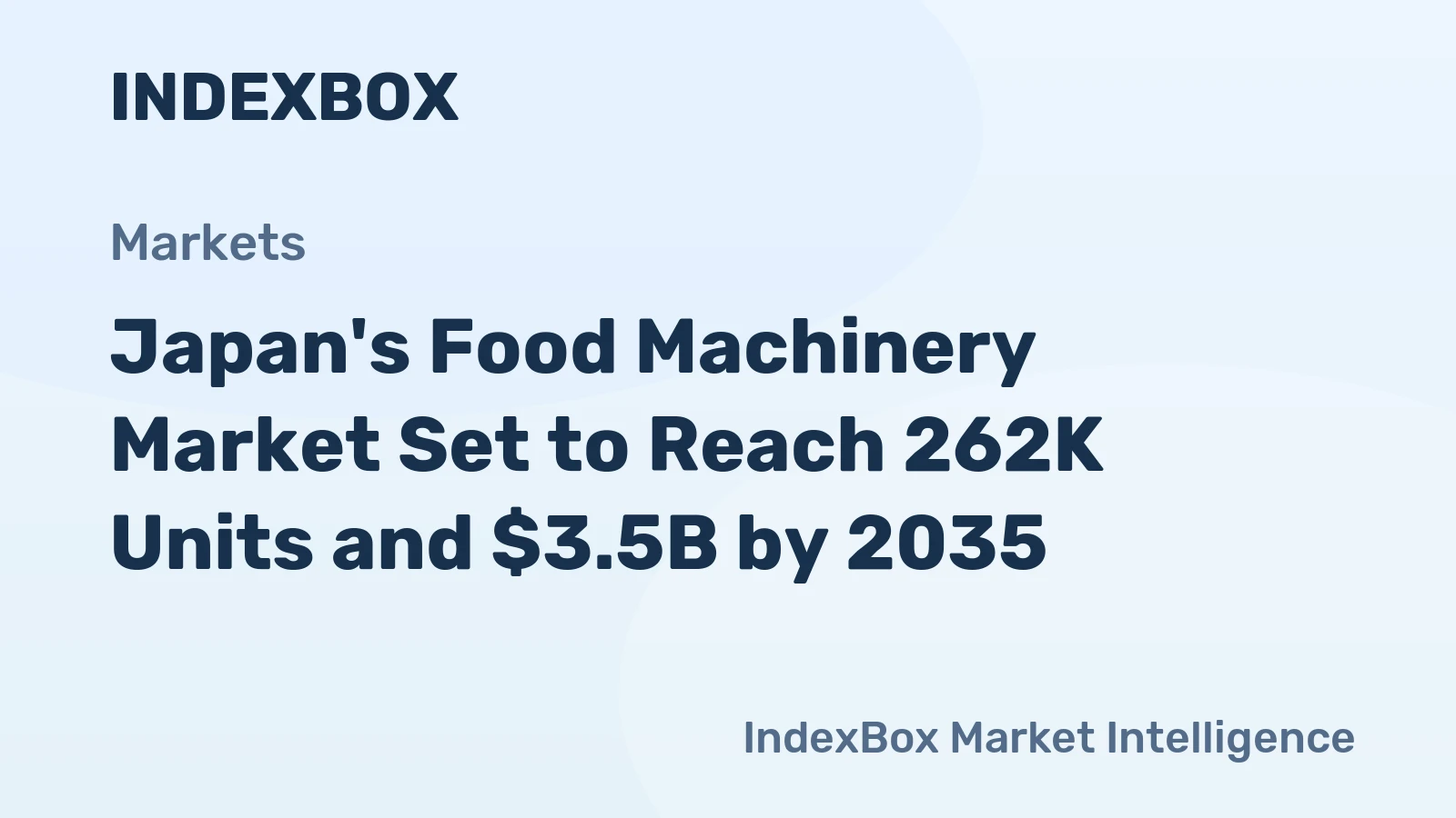 Japan's Food Machinery Market Set to Reach 262K Units and $3.5B by 2035