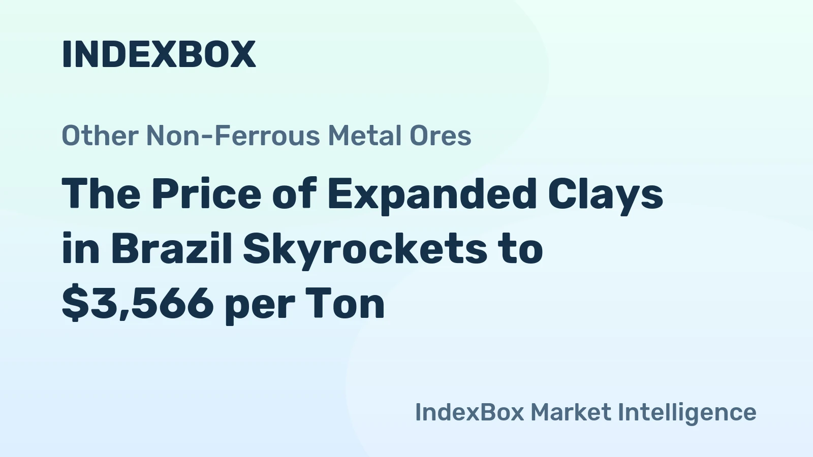 The Price of Expanded Clays in Brazil Skyrockets to $3,566 per Ton