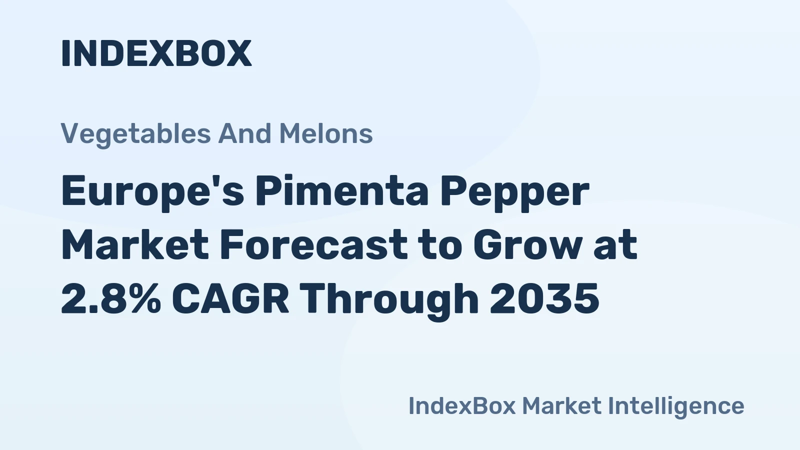 Europe's Pimenta Pepper Market Forecast to Grow at 2.8% CAGR Through 2035