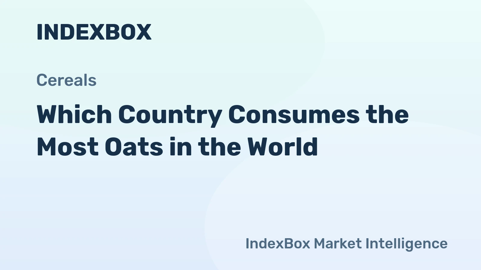 Which Country Consumes the Most Oats in the World?