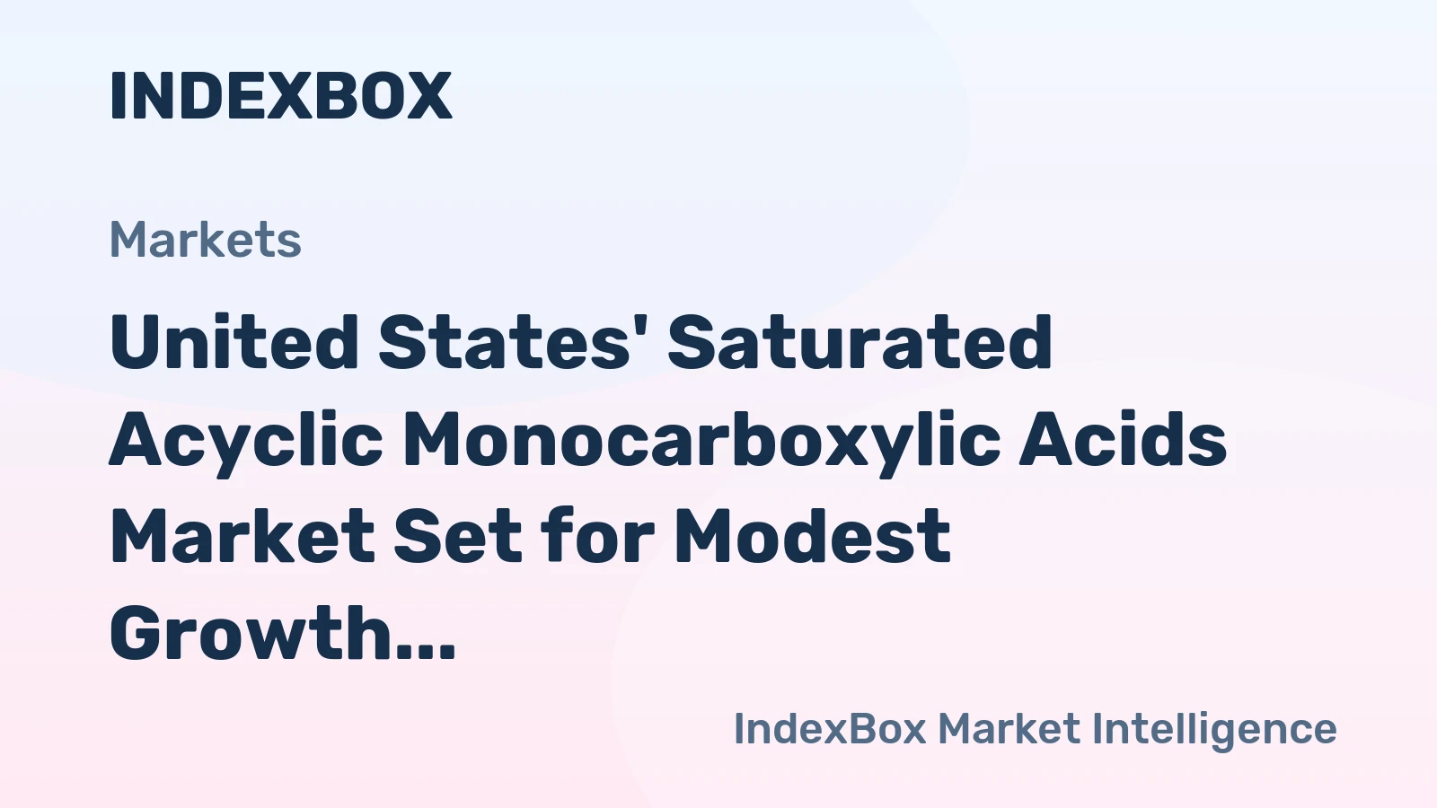 United States' Saturated Acyclic Monocarboxylic Acids Market Set for Modest Growth with 1.5% CAGR Through 2035