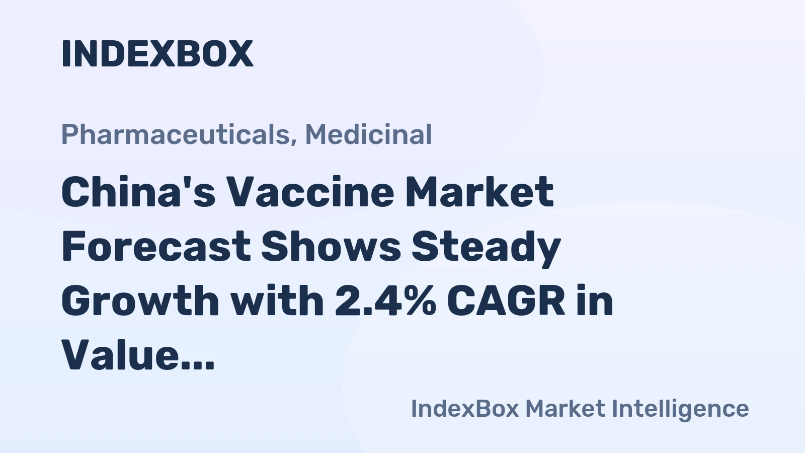 China's Vaccine Market Forecast Shows Steady Growth with 2.4% CAGR in Value
