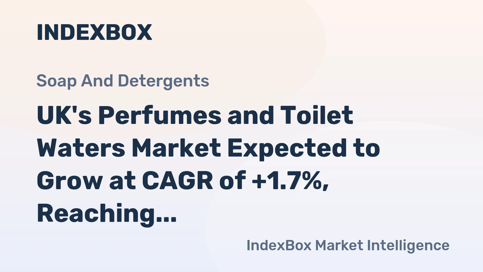 UK's Perfumes and Toilet Waters Market Expected to Grow at CAGR of +1.7%, Reaching $1.1B by 2035