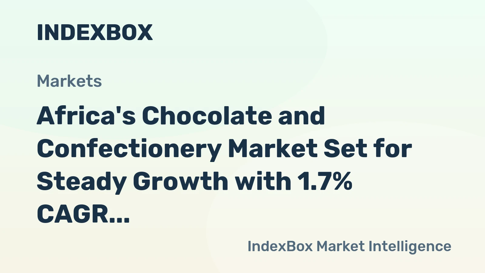Africa's Chocolate and Confectionery Market Set for Steady Growth with 1.7% CAGR Through 2035