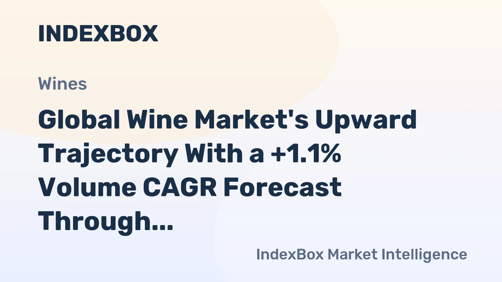 Global Wine Market's Upward Trajectory With a +1.1% Volume CAGR Forecast Through 2035