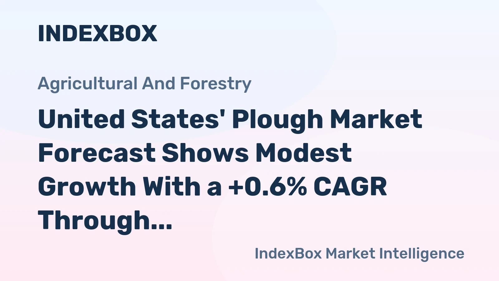 United States' Plough Market Forecast Shows Modest Growth With a +0.6% CAGR Through 2035