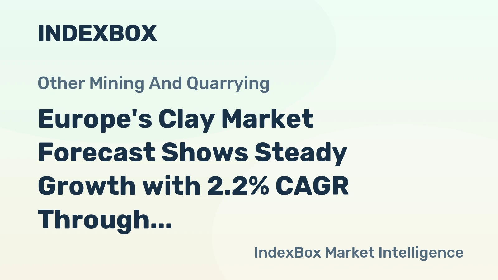 Europe's Clay Market Forecast Shows Steady Growth with 2.2% CAGR Through 2035