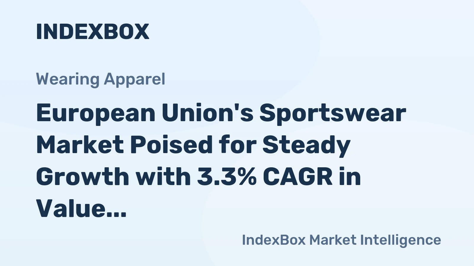 European Union's Sportswear Market Poised for Steady Growth with 3.3% CAGR in Value