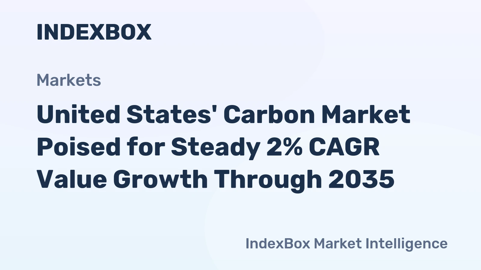 United States' Carbon Market Poised for Steady 2% CAGR Value Growth Through 2035