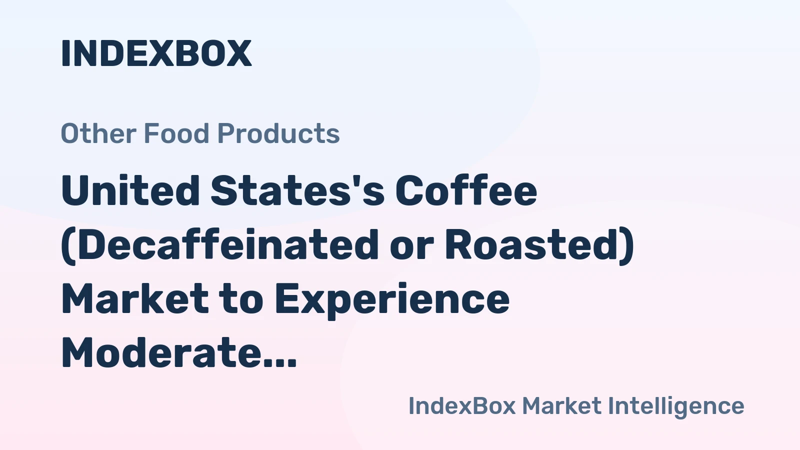 United States's Coffee (Decaffeinated or Roasted) Market to Experience Moderate Growth with a CAGR of +1.6% from 2024 to 2035