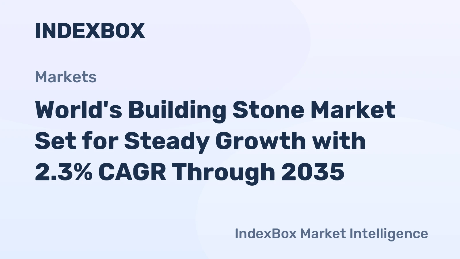 World's Building Stone Market Set for Steady Growth with 2.3% CAGR Through 2035