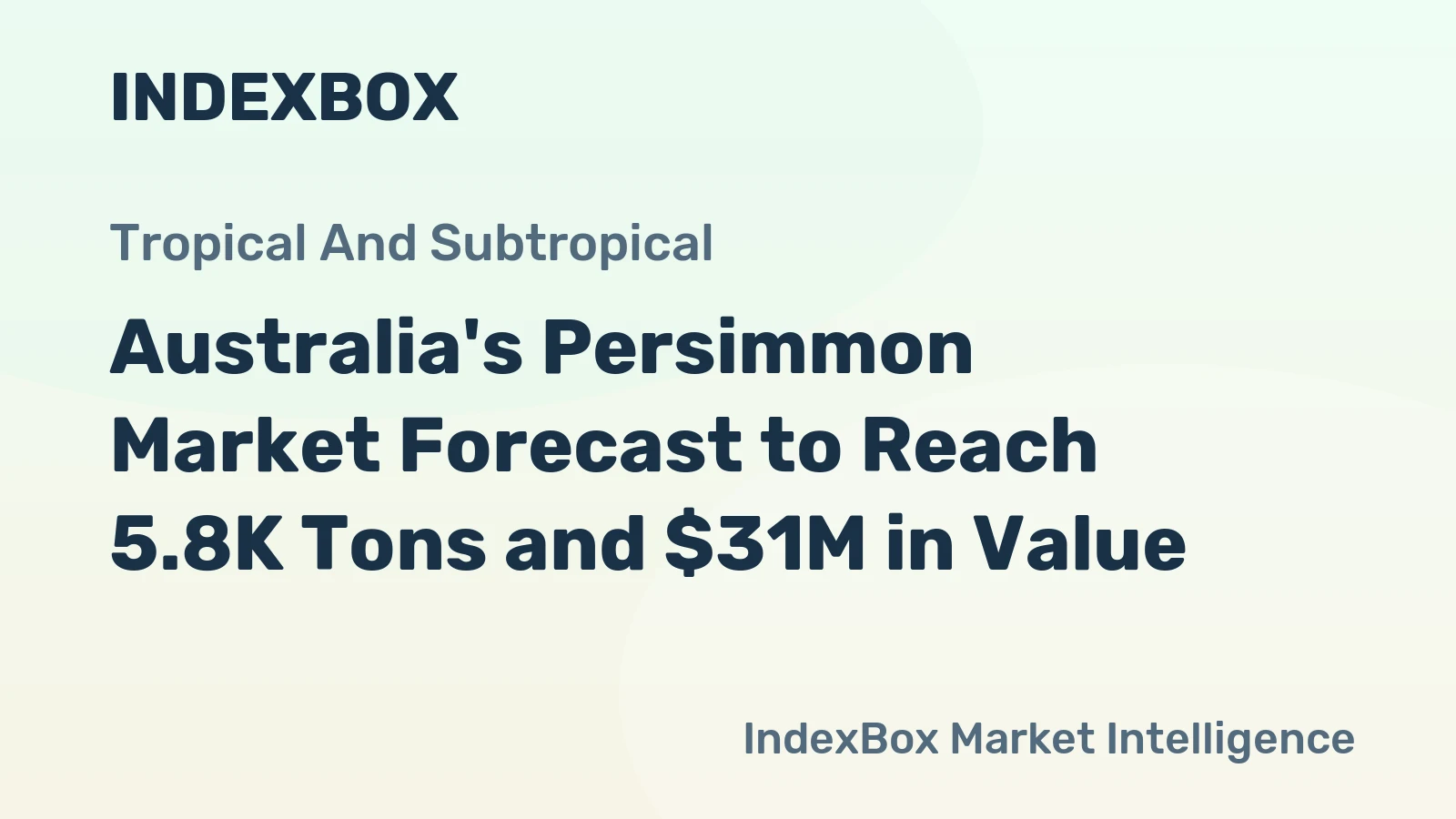 Australia's Persimmon Market Forecast to Reach 5.8K Tons and $31M in Value