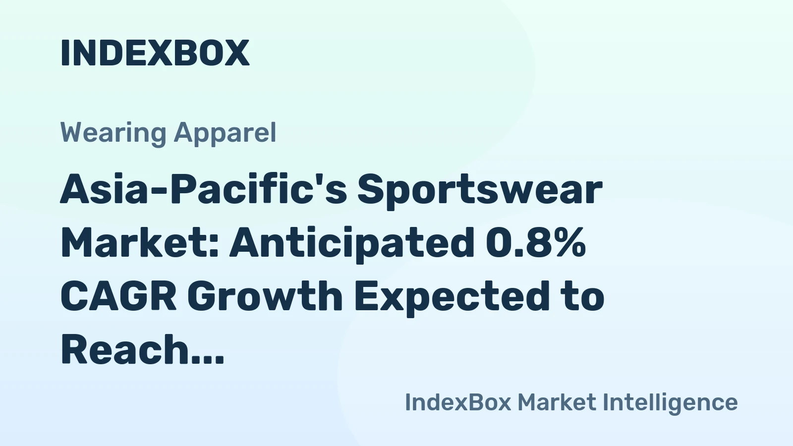 Asia-Pacific's Sportswear Market: Anticipated 0.8% CAGR Growth Expected to Reach 684M Units by 2035