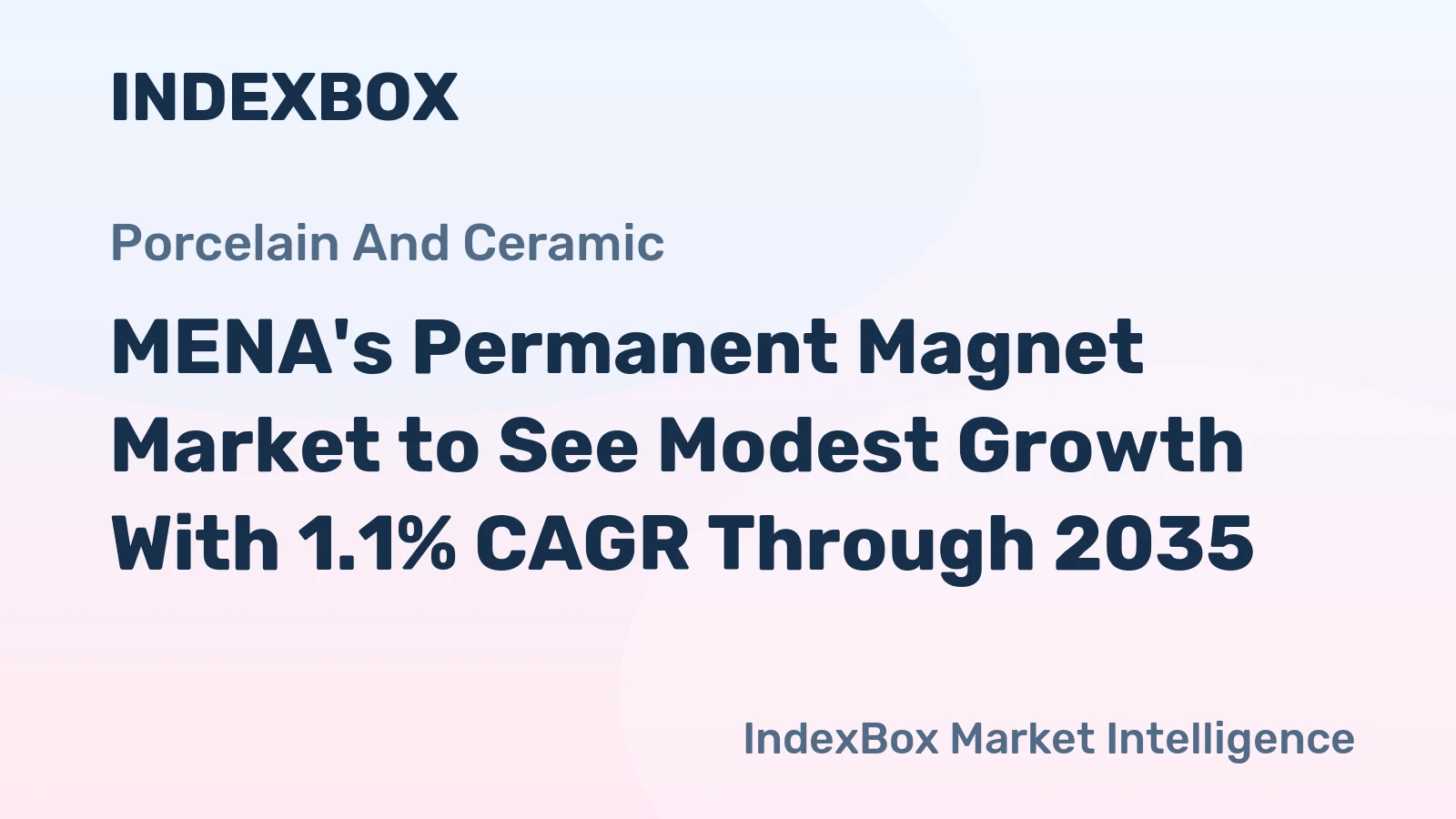 MENA's Permanent Magnet Market to See Modest Growth With 1.1% CAGR Through 2035