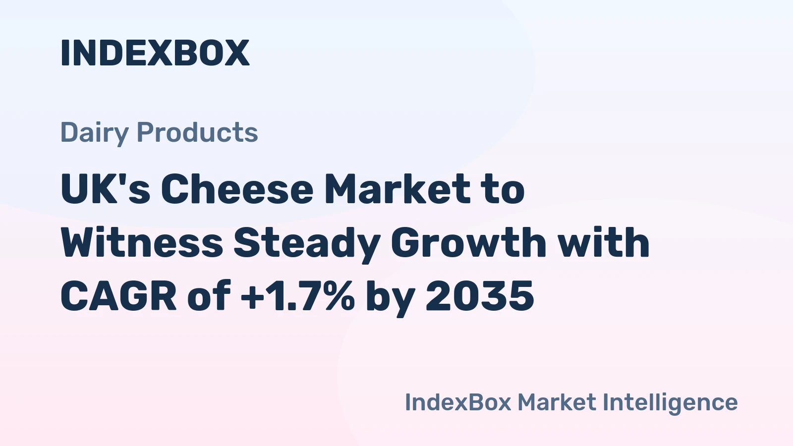 UK's Cheese Market to Witness Steady Growth with CAGR of +1.7% by 2035
