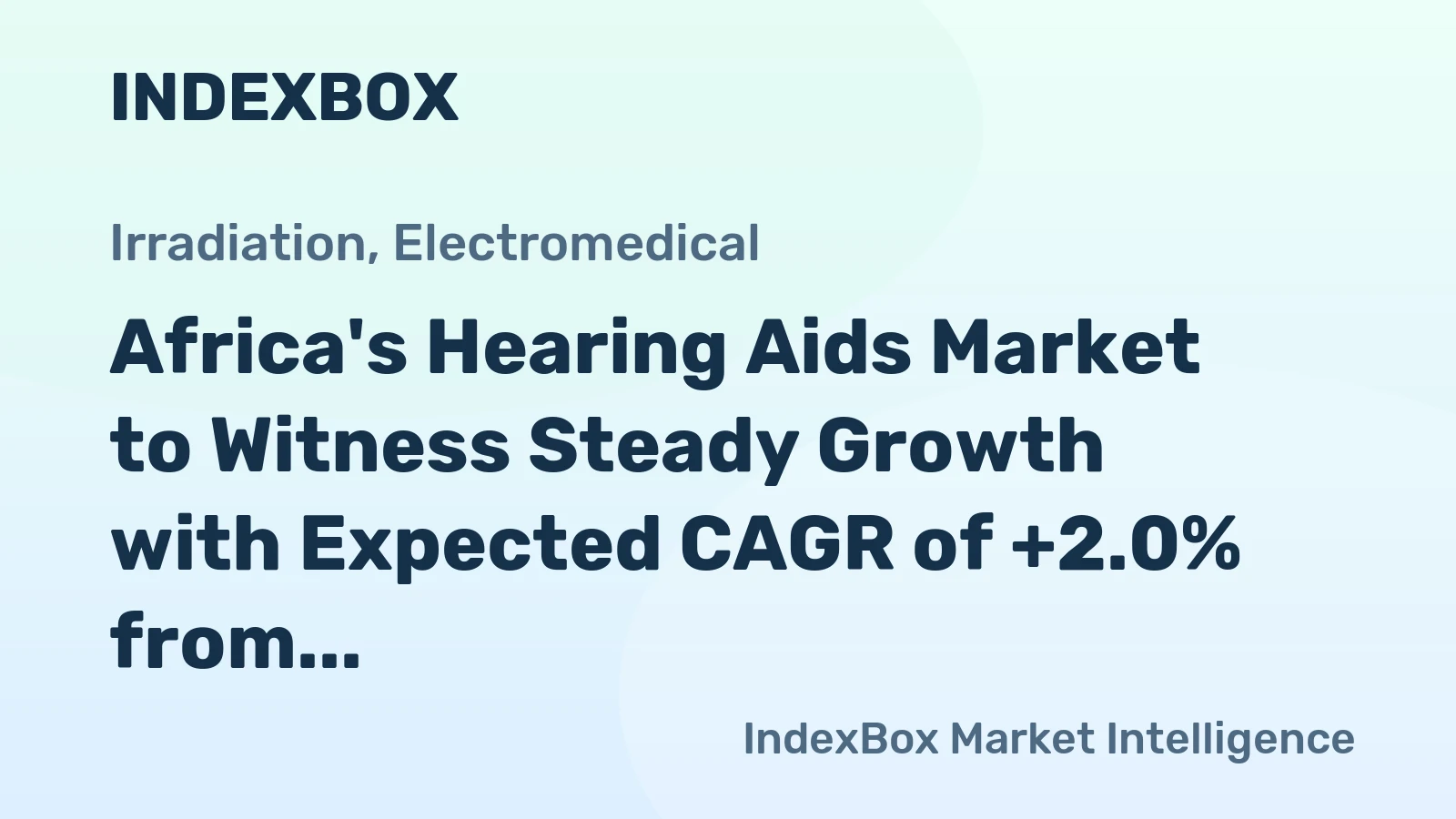 Africa's Hearing Aids Market to Witness Steady Growth with Expected CAGR of +2.0% from 2024 to 2035