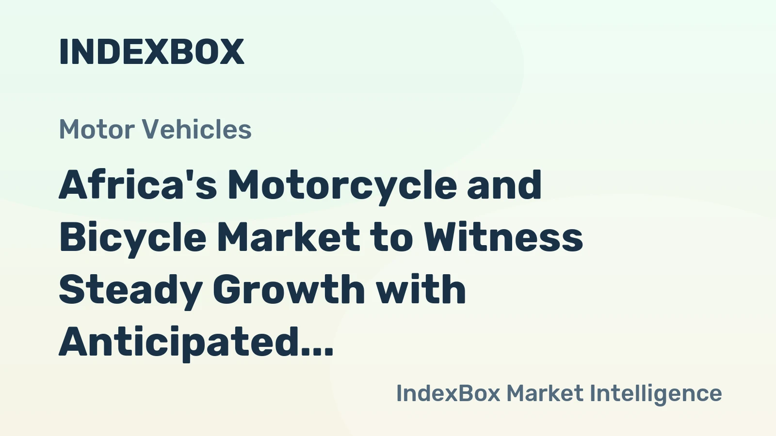 Africa's Motorcycle and Bicycle Market to Witness Steady Growth with Anticipated CAGR of +1.2% from 2024 to 2035