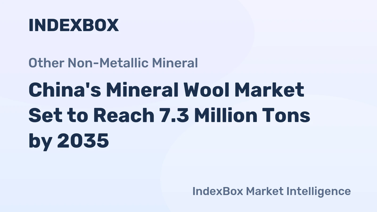 China's Mineral Wool Market Set to Reach 7.3 Million Tons by 2035