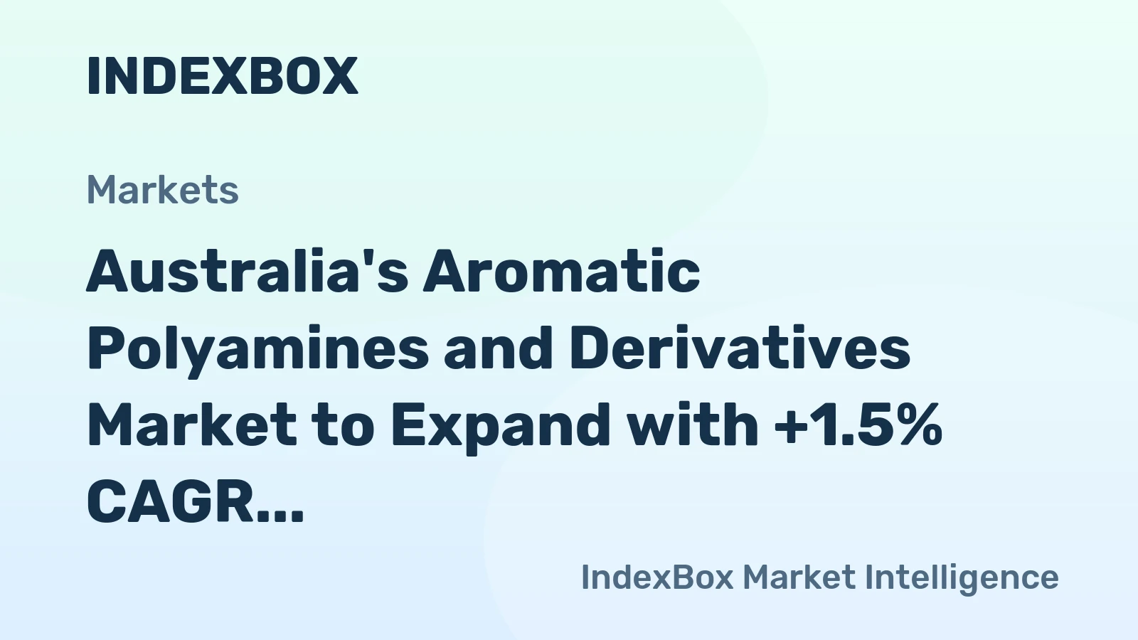 Australia's Aromatic Polyamines and Derivatives Market to Expand with +1.5% CAGR by 2035