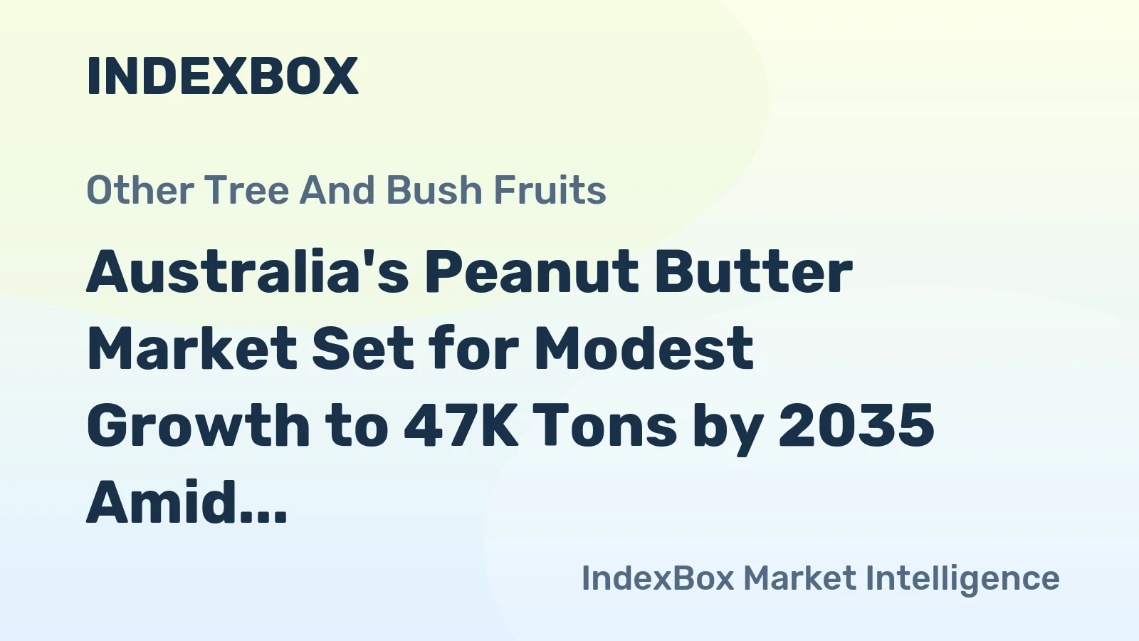 Australia's Peanut Butter Market Set for Modest Growth to 47K Tons by 2035 Amid Rising Imports