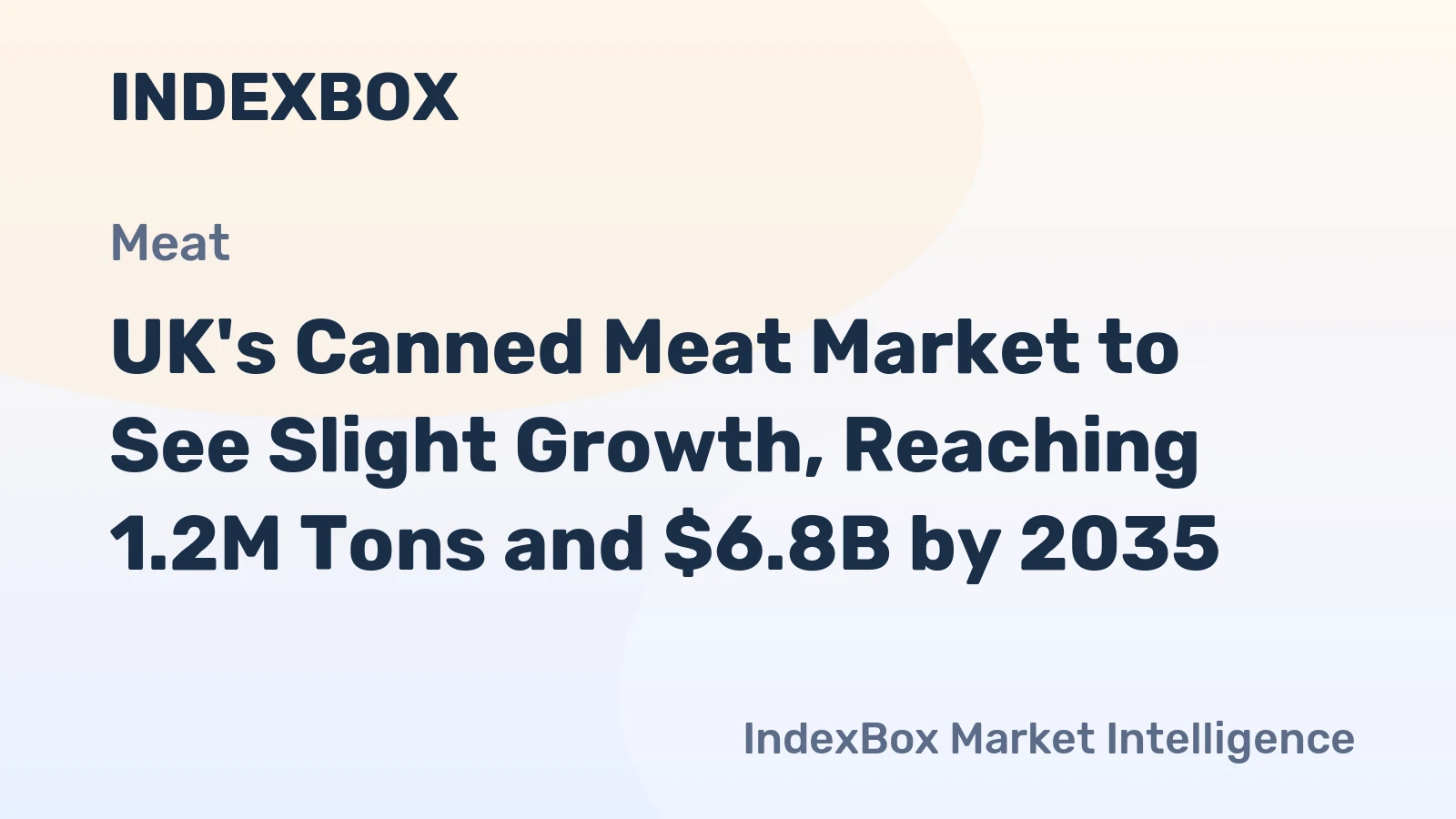 UK's Canned Meat Market to See Slight Growth, Reaching 1.2M Tons and $6.8B by 2035