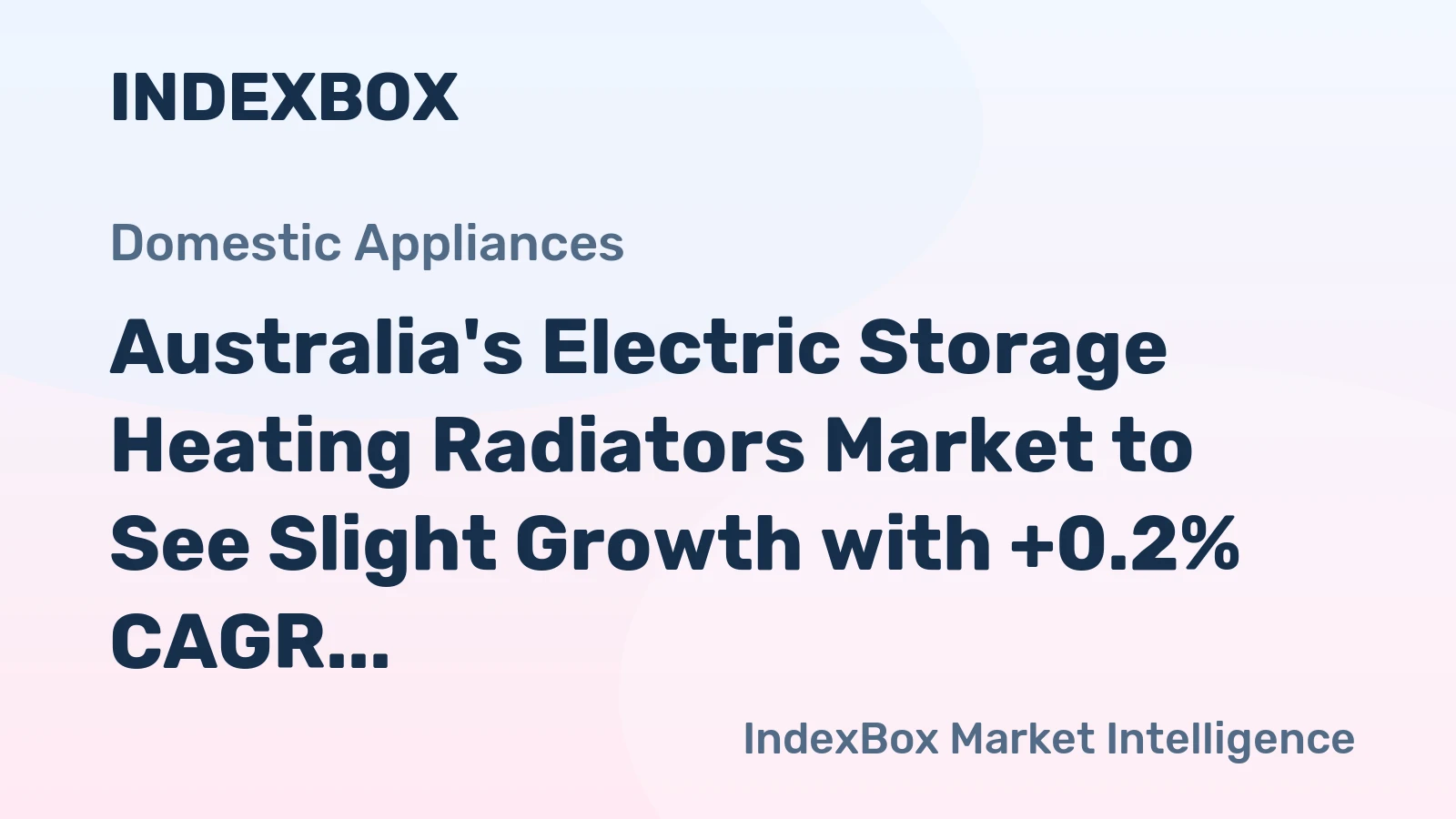Australia's Electric Storage Heating Radiators Market to See Slight Growth with +0.2% CAGR Through 2035
