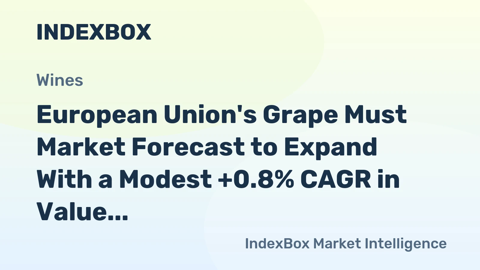 European Union's Grape Must Market Forecast to Expand With a Modest +0.8% CAGR in Value Through 2035