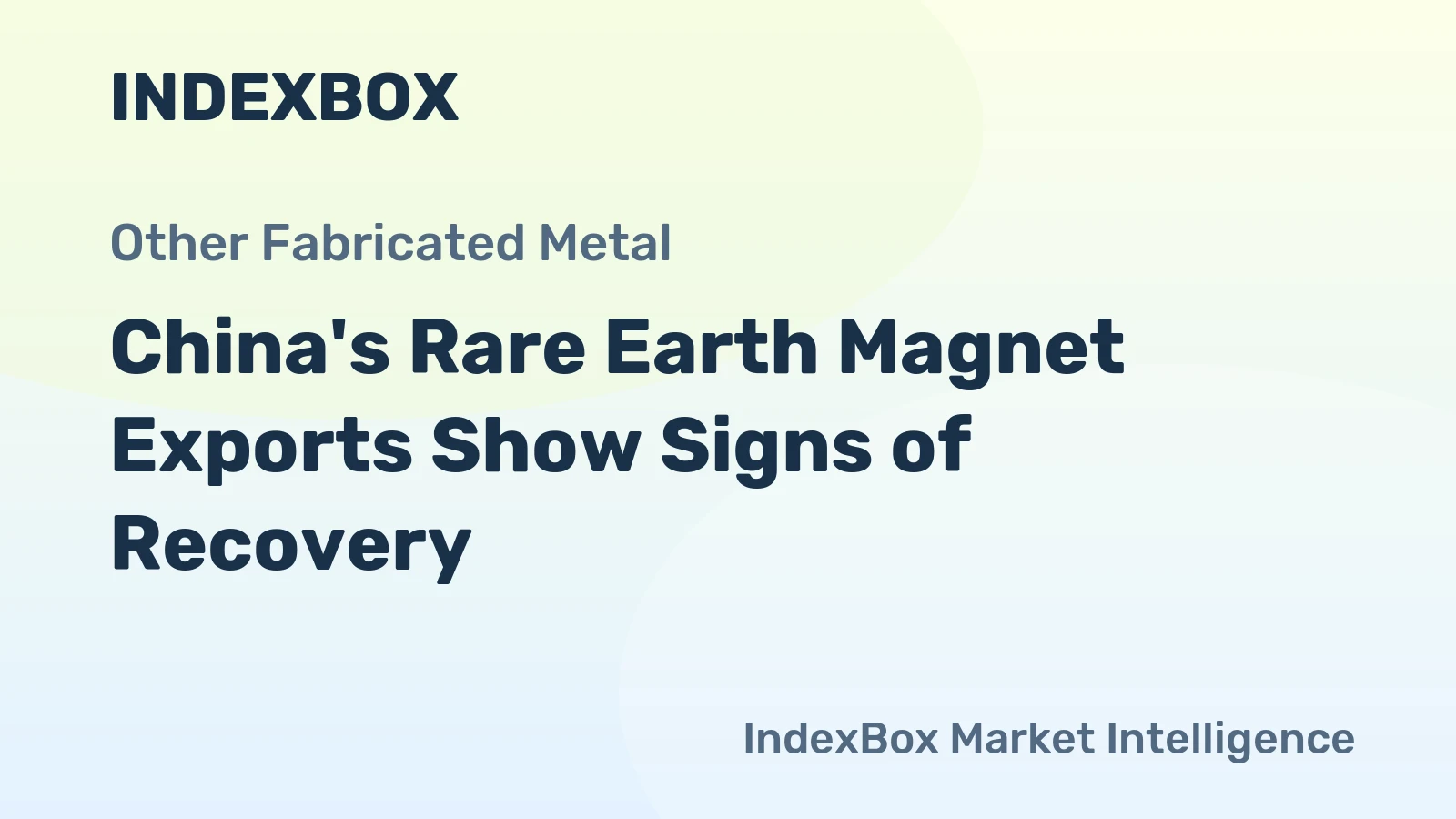 China's Rare Earth Magnet Exports Show Signs of Recovery
