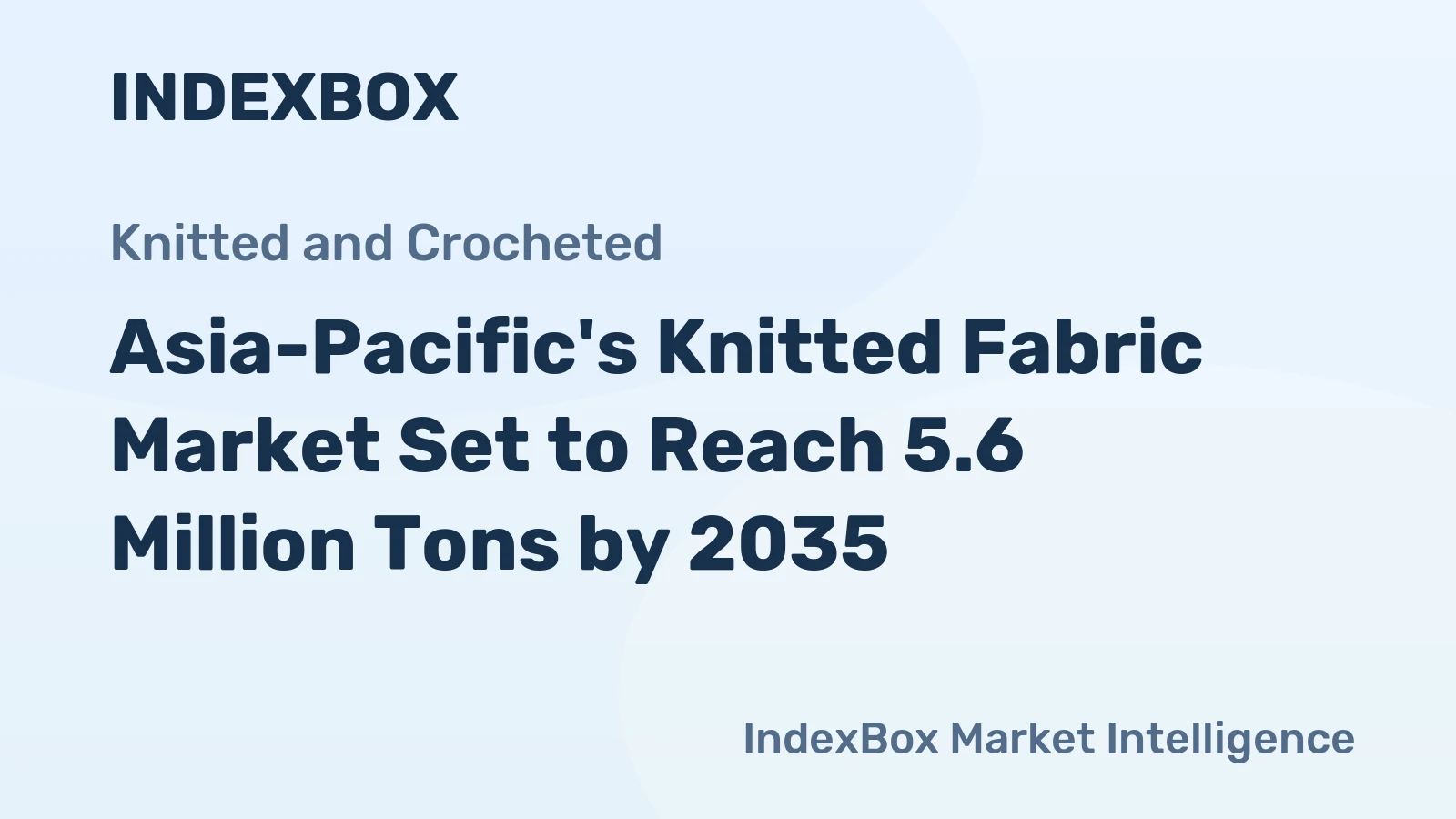 Asia-Pacific's Knitted Fabric Market Set to Reach 5.6 Million Tons by 2035