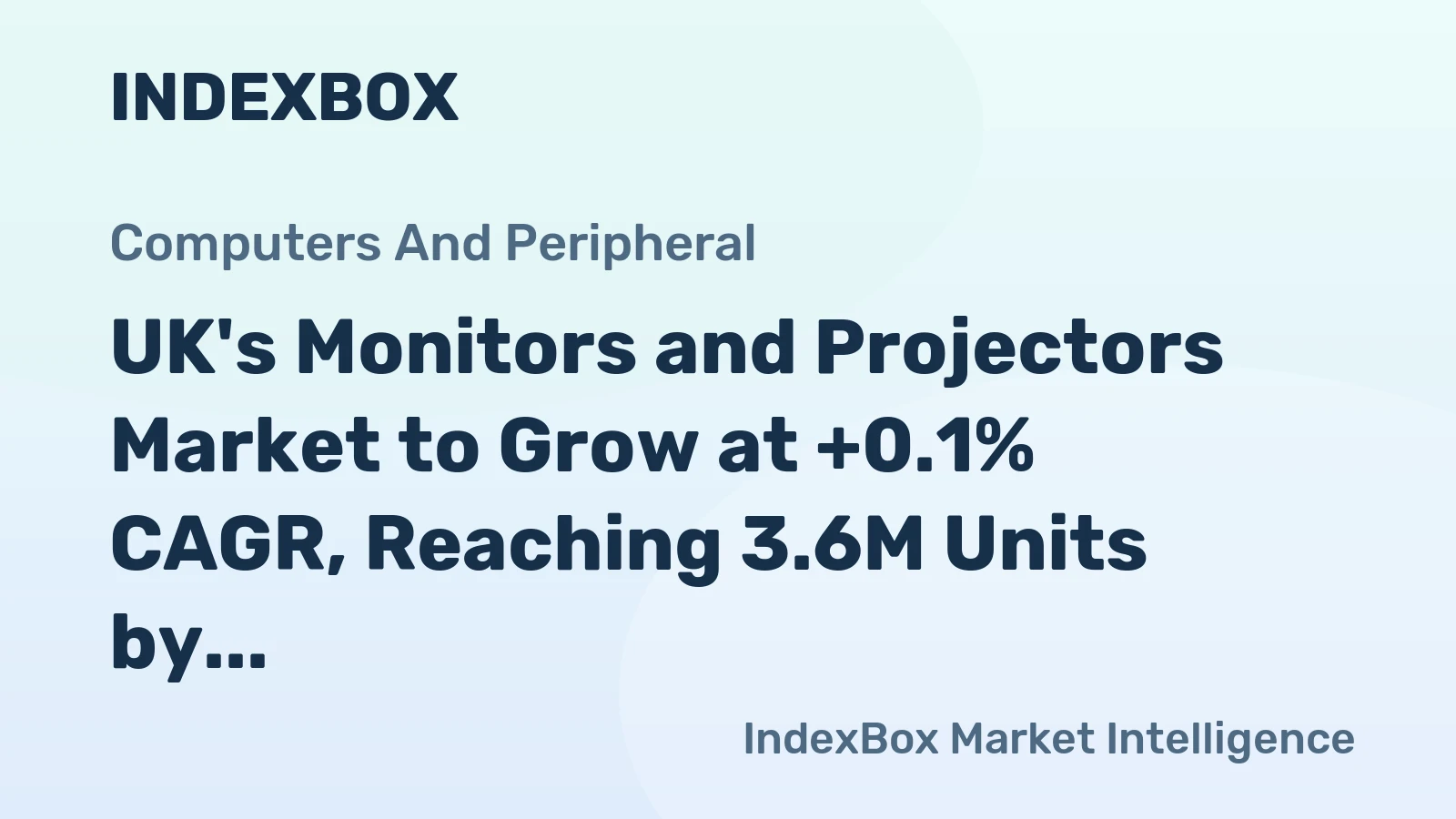 UK's Monitors and Projectors Market to Grow at +0.1% CAGR, Reaching 3.6M Units by 2035