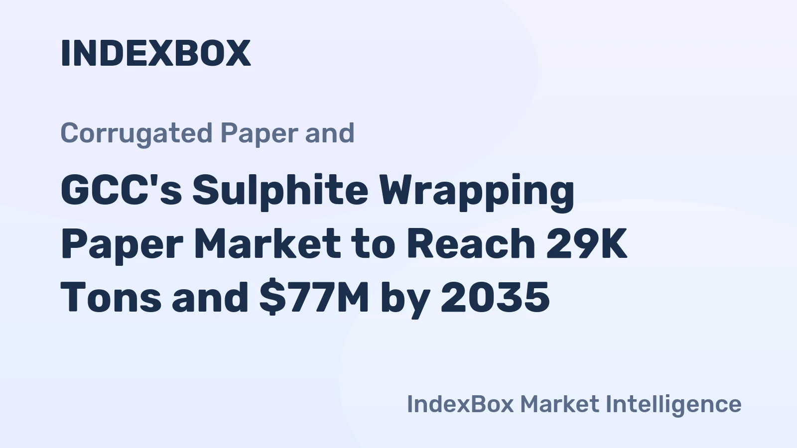 GCC's Sulphite Wrapping Paper Market to Reach 29K Tons and $77M by 2035