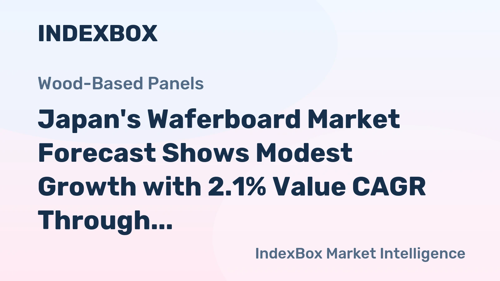 Japan's Waferboard Market Forecast Shows Modest Growth with 2.1% Value CAGR Through 2035