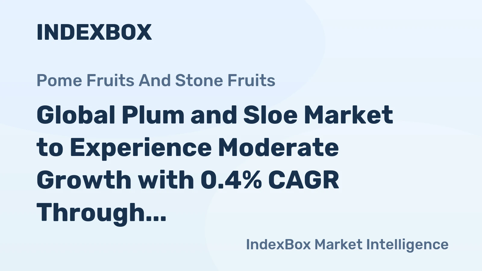 Global Plum and Sloe Market to Experience Moderate Growth with 0.4% CAGR Through 2035