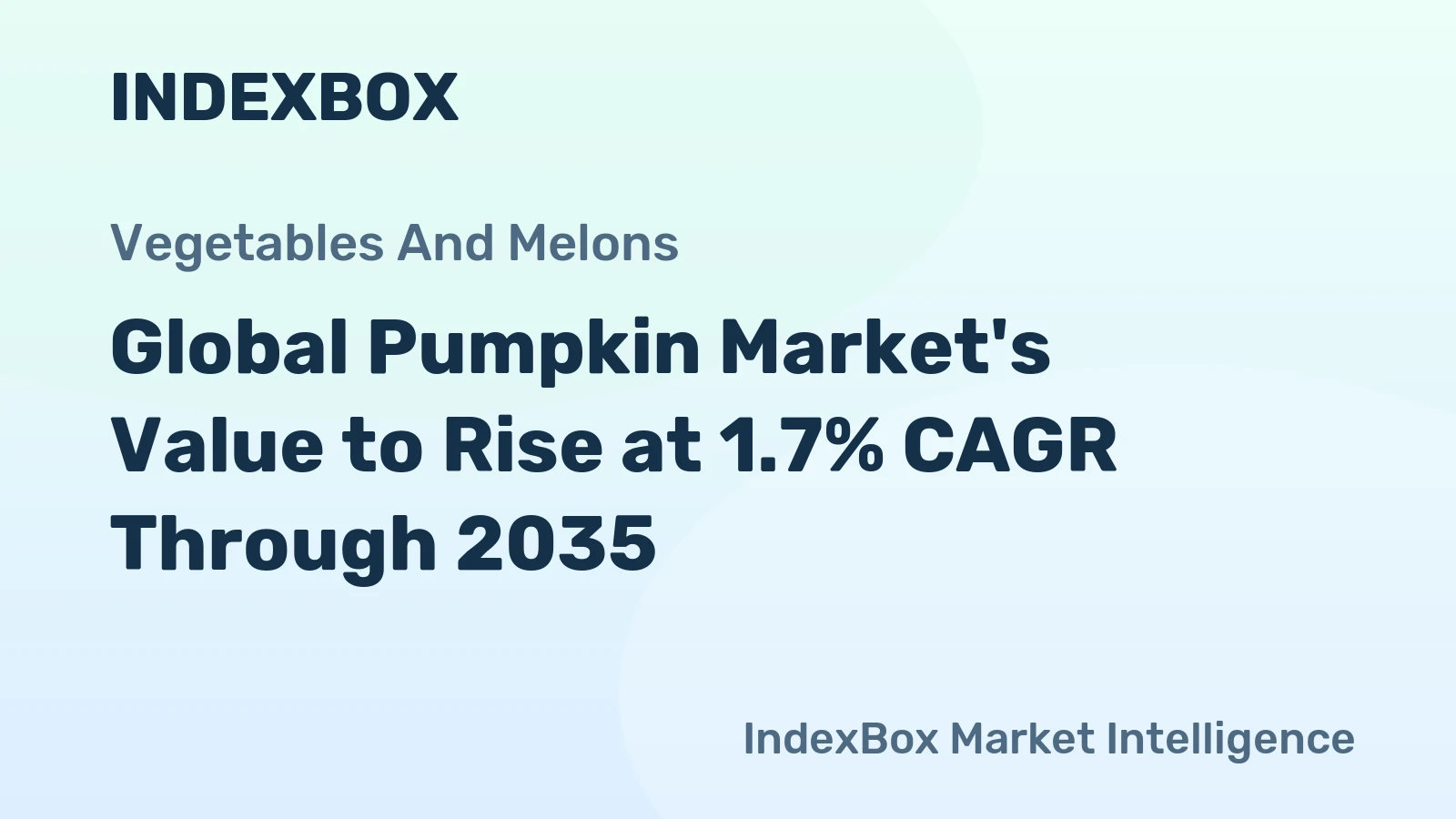 Global Pumpkin Market's Value to Rise at 1.7% CAGR Through 2035